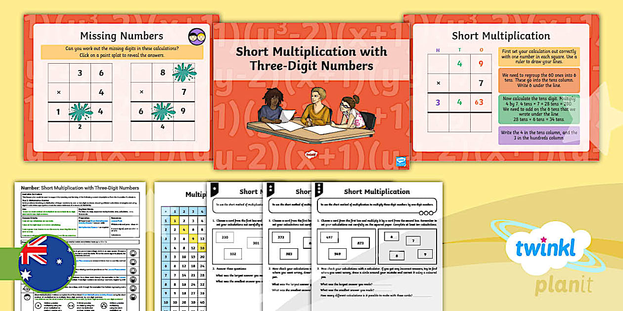 Year 5 Number: Short Multiplication Lesson 2 (Teacher-Made)