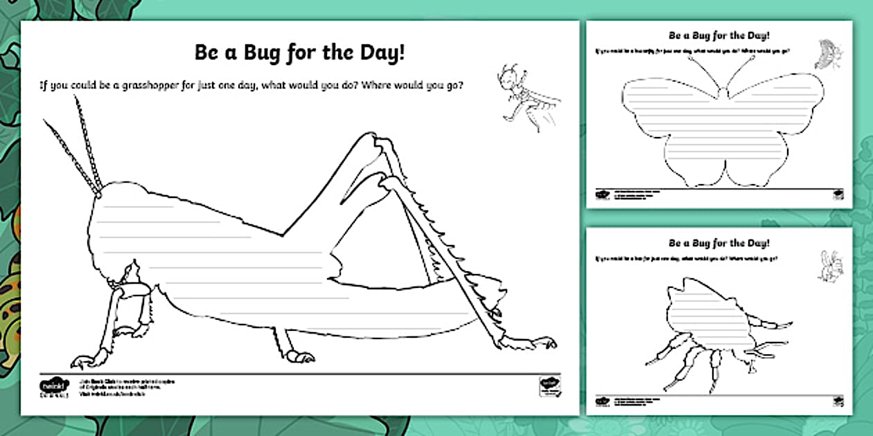 The Cautious Caterpillar Be a Bug for the Day Writing Worksheets