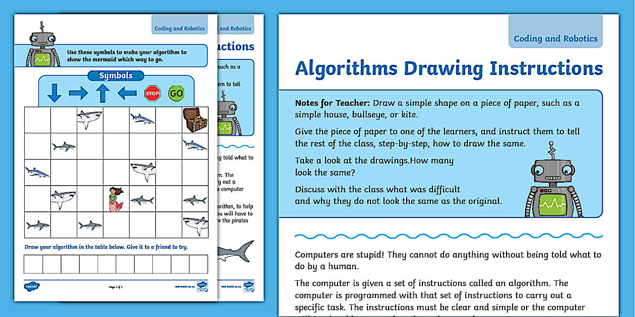 Grade 1 Coding and Robotics – Draw by Instructions Grade 1 Coding and Robotics – Draw by Instructions