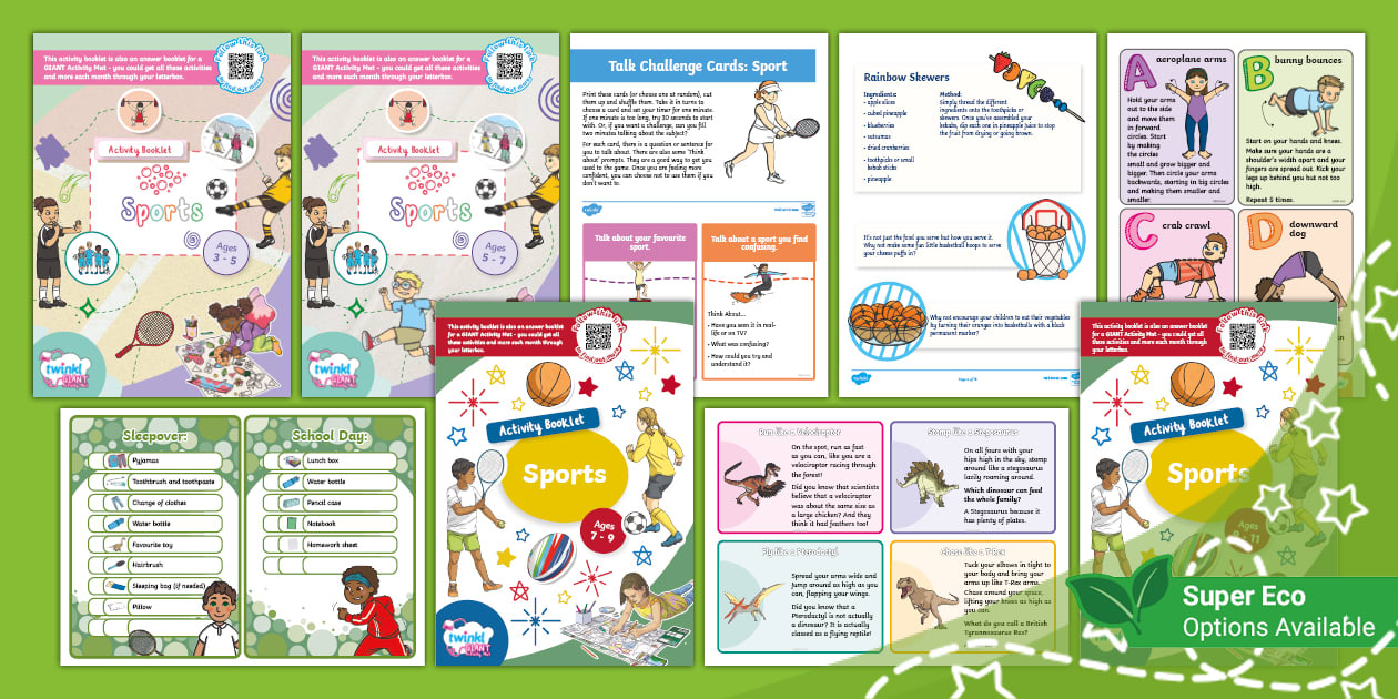 Sports-Themed Family Activity Pack | Wellbeing - Twinkl