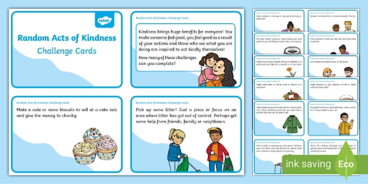 FREE! - Random Acts of Kindness Cards | Resources | Twinkl
