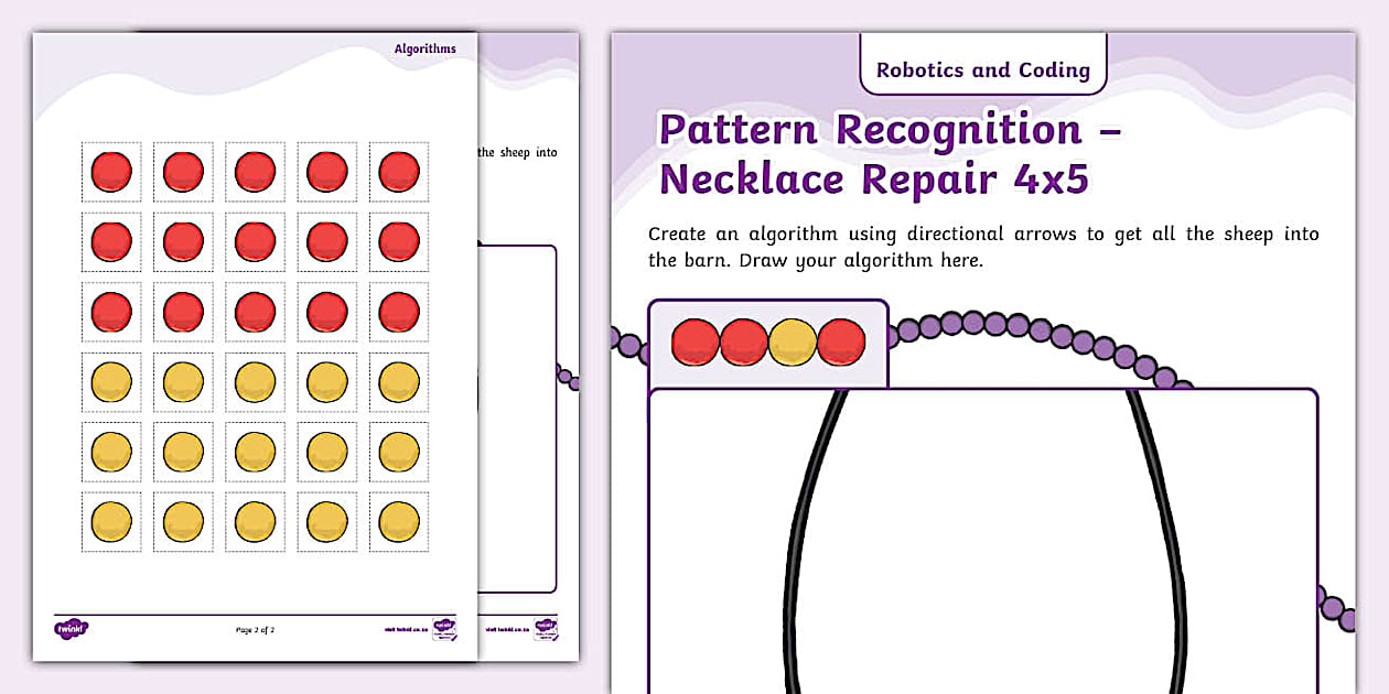 Robotics and Coding Magic Pattern Recognition Mom's Necklace