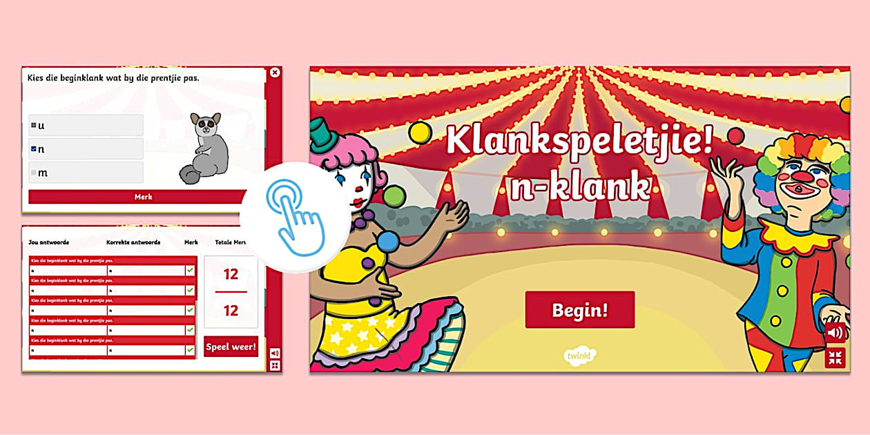 Klankspeletjie met die N-klank (teacher made) - Twinkl