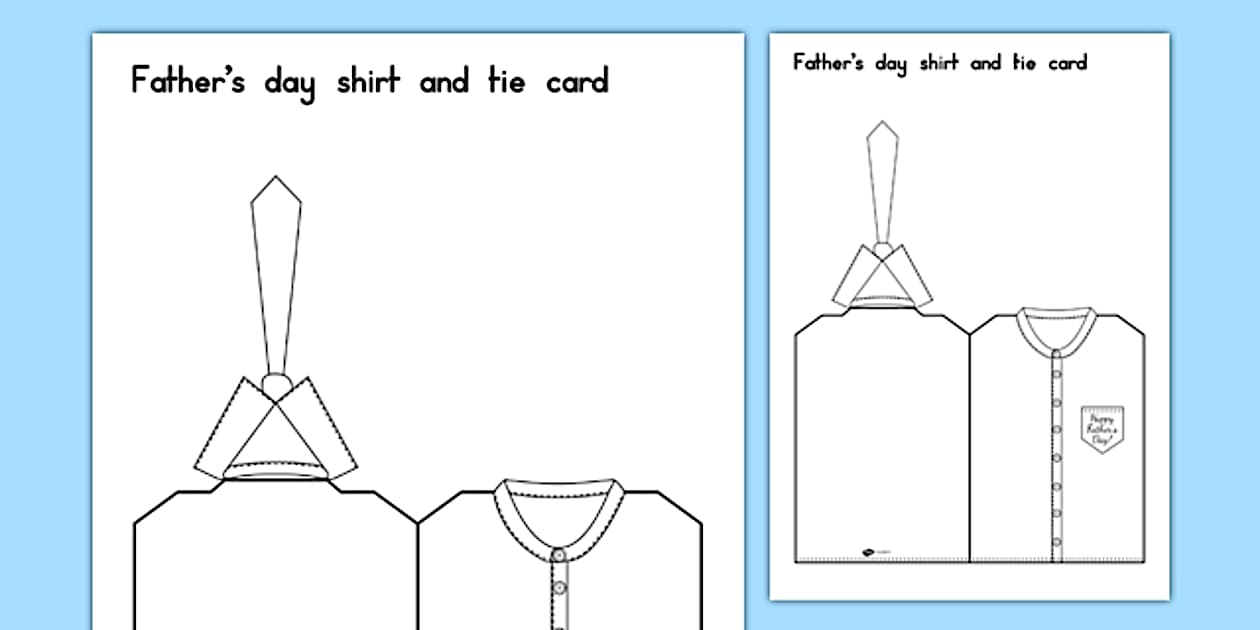 Father's Day Tie Card (teacher made) - Twinkl