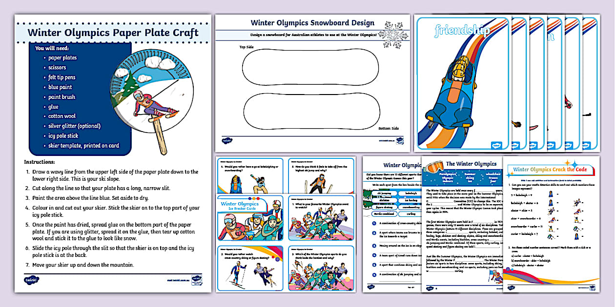 Winter Olympics Activity Pack (teacher made) - Twinkl