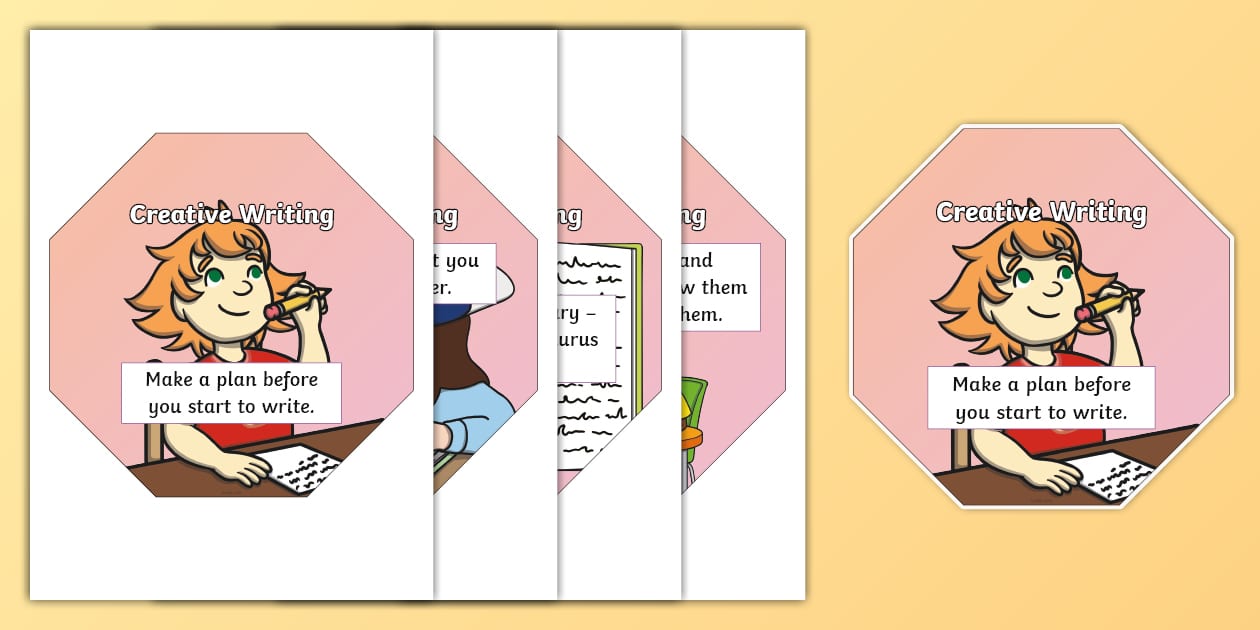 Creative Writing Octagon Display Shapes