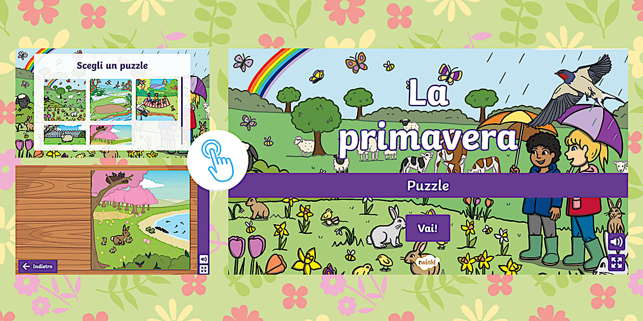 Puzzle interattivo: La primavera (teacher made) - Twinkl