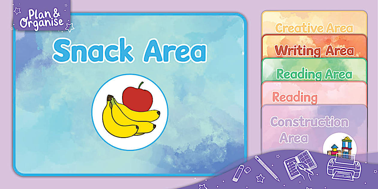 Watercolour-Themed Continuous Provision Signs (Teacher-Made)