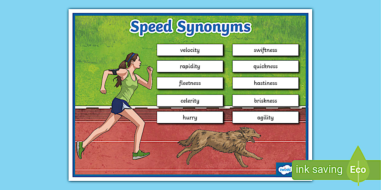 Other Words for 'Speed' Word Mat (teacher made) - Twinkl