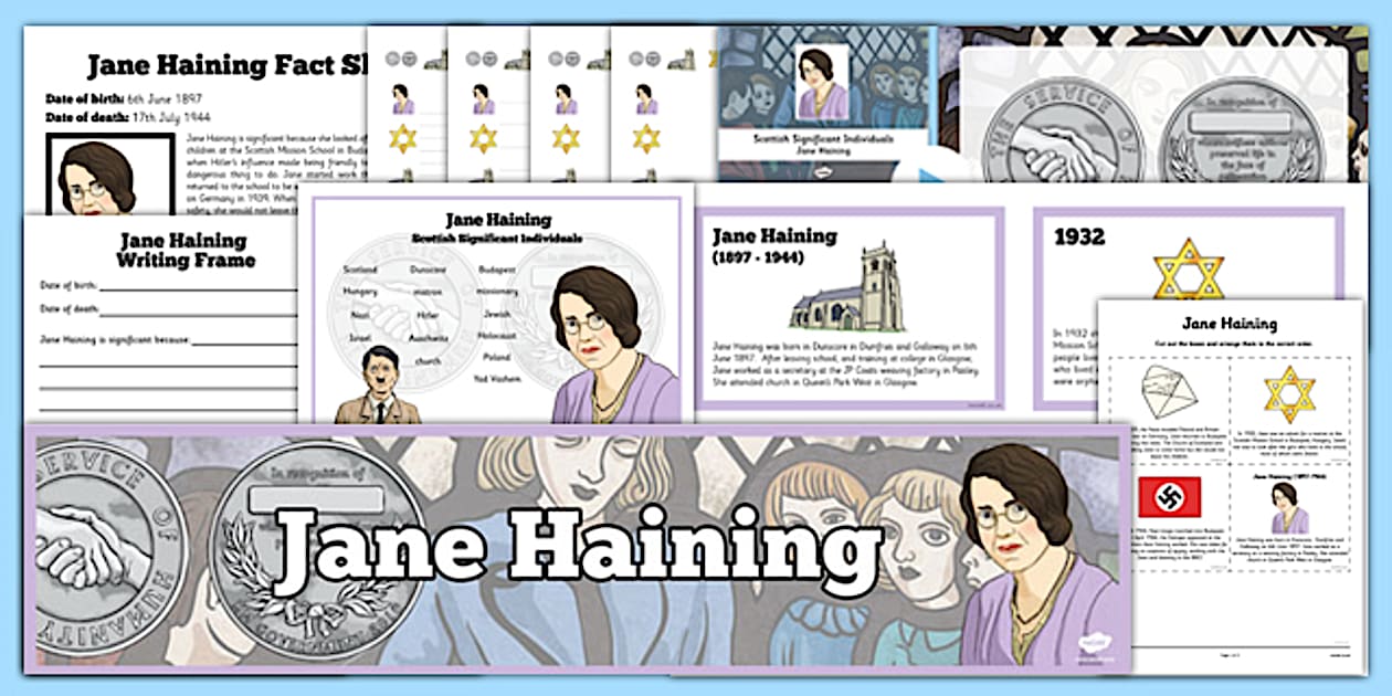 Scottish Significant Individuals Jane Haining Resource Pack