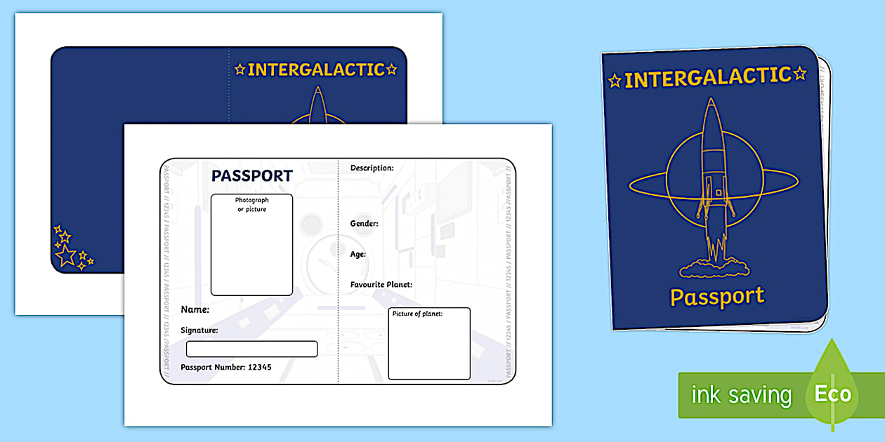 Space Passports (teacher made) - Twinkl