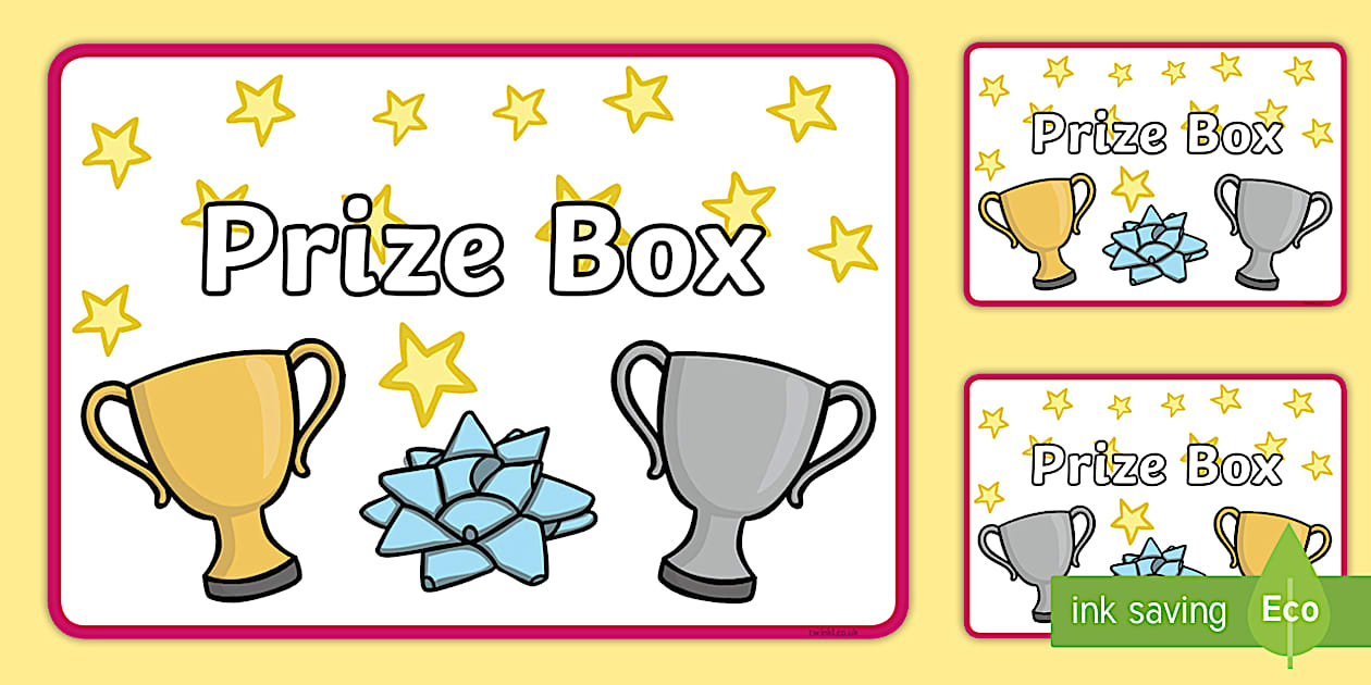 Editable Classroom Prize Box Labels (professor feito)