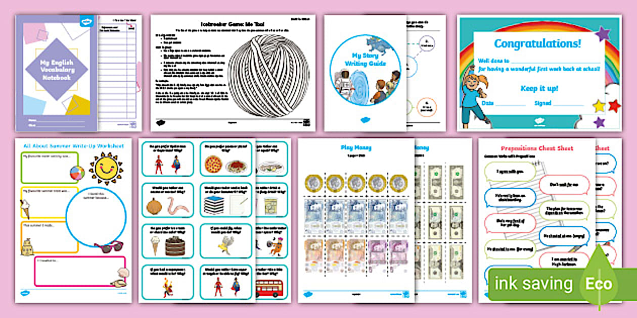 ESL Back to School Pre-Intermediate Resource Pack - Twinkl