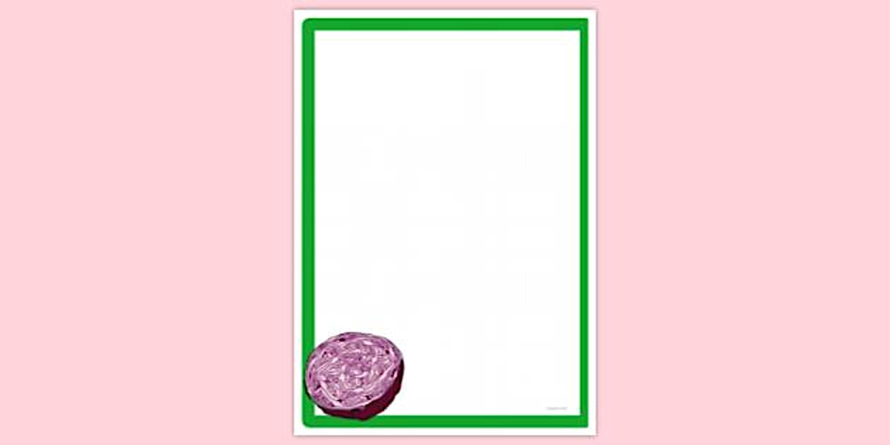 Half a Red Cabbage Page Border | Page Borders | Twinkl