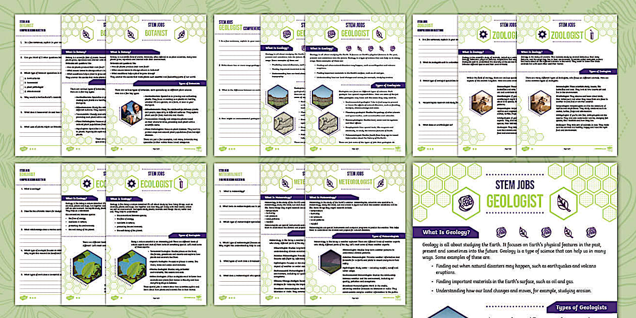 STEM Jobs: Environmental Fact Files Activity Pack - Twinkl