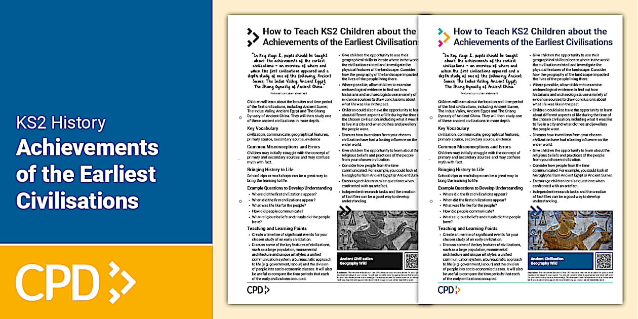 How to Teach KS2 Children about the Achievements of the Earliest ...