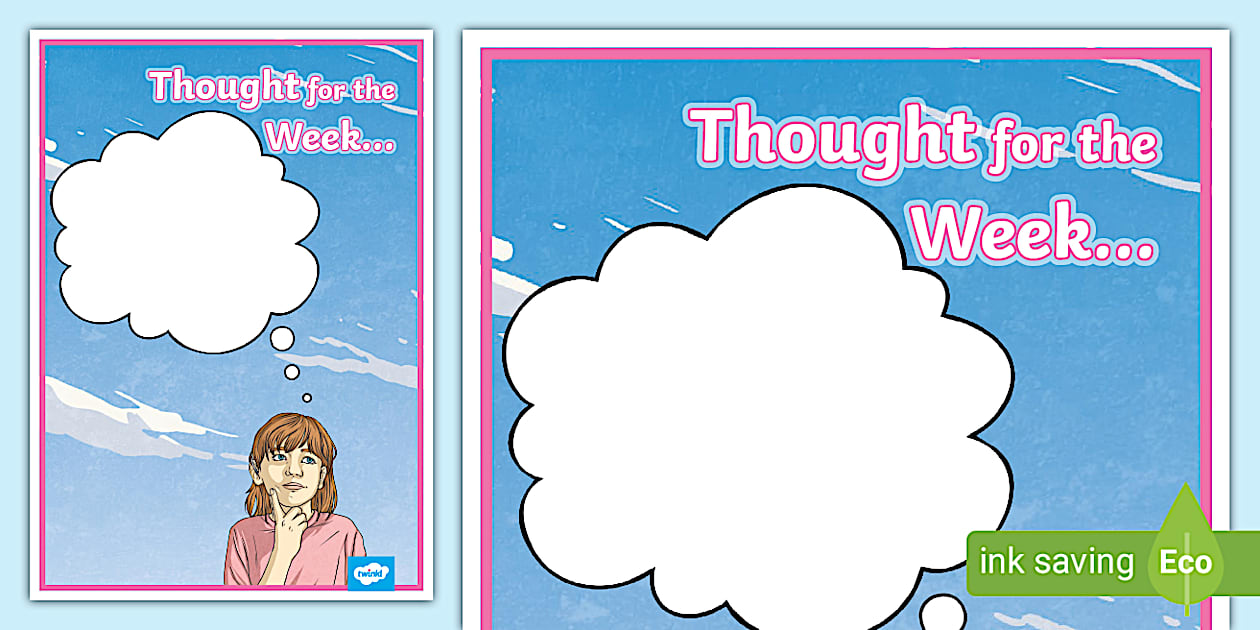 Thought For The Week KS2 Display Poster - KS2 (Teacher-Made)