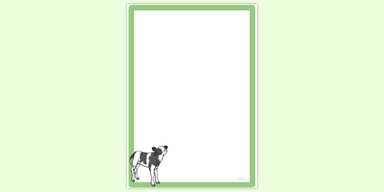 Cattle Page Border | Page Borders | Twinkl (Teacher-Made)