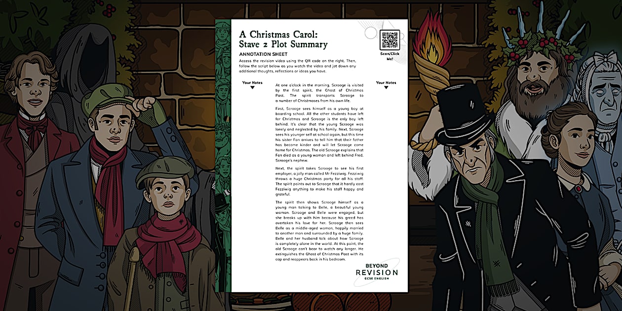 Stave 2 Plot Summary Worksheet | A Christmas Carol | Beyond