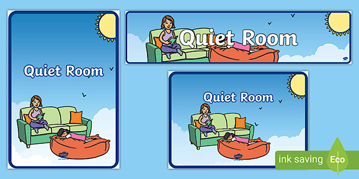 👉 Quiet Room Area Display Sign (teacher made) - Twinkl