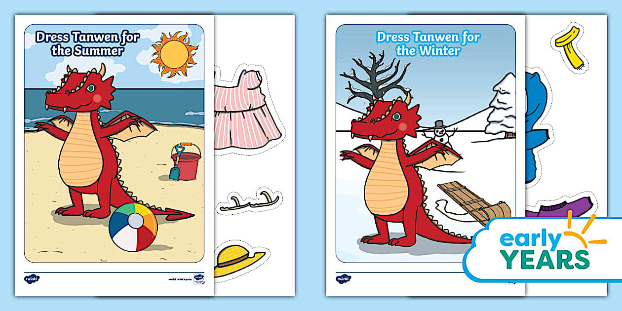 Dress Up Tanwen: Summer and Winter Clothes Sorting Activity