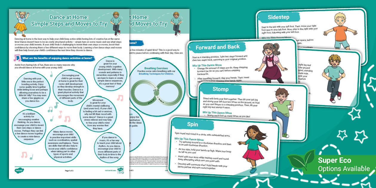 Dance at Home: Simple Steps and Moves to Try - Twinkl