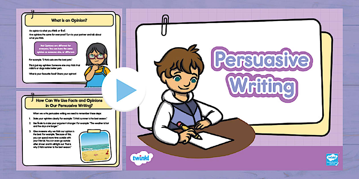 What is Persuasive Writing? PowerPoint (teacher made)