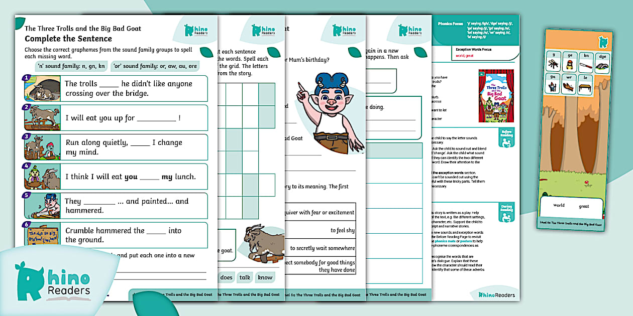 6a The Three Trolls and the Big Bad Goat (teacher made)