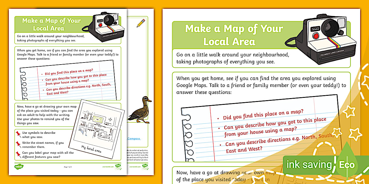 Make a Map of The Local Area | KS1 Map Makers | Easy Use