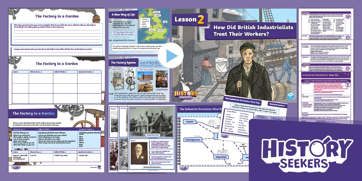 History Seekers: UKS2: Industrial Revolution Lesson 2