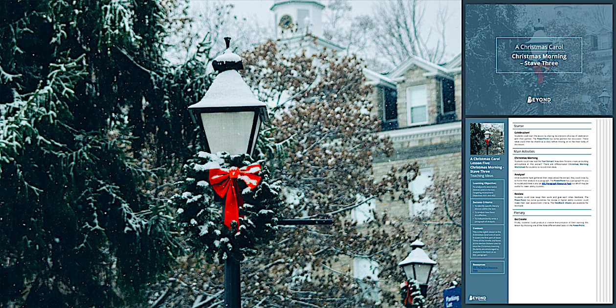 A Christmas Carol Lesson 8: Christmas Morning - Stave Three