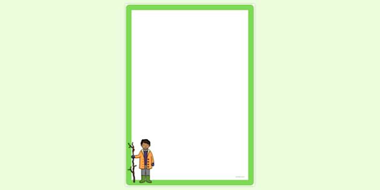 Simple Forest School Page Border | Page Borders | Twinkl