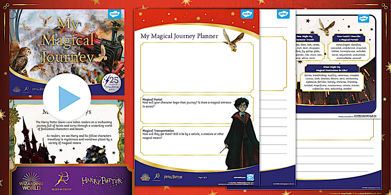 Harry Potter Book Night: My Magical Journey Activity Pack