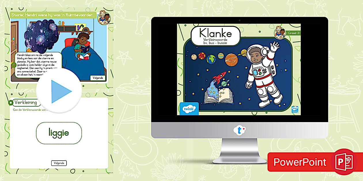 Graad 3 Klanke PowerPoint Verkleinwoorde bv. bus - bussie