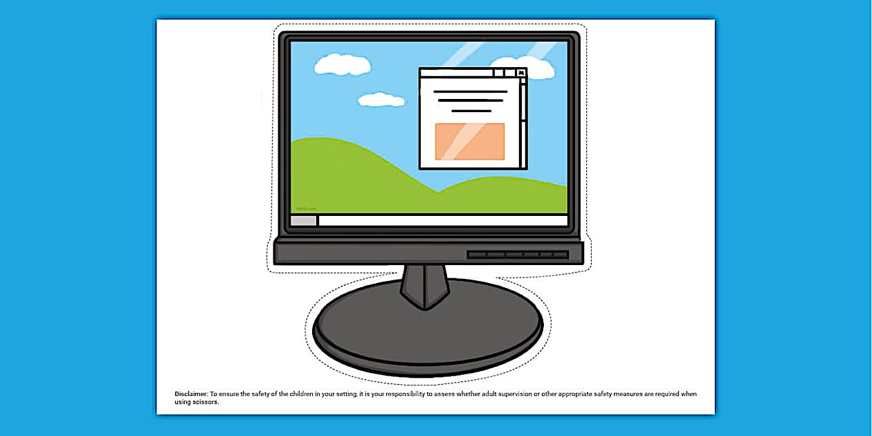 Computer Emoticon Cut-Out (Teacher-Made) - Twinkl