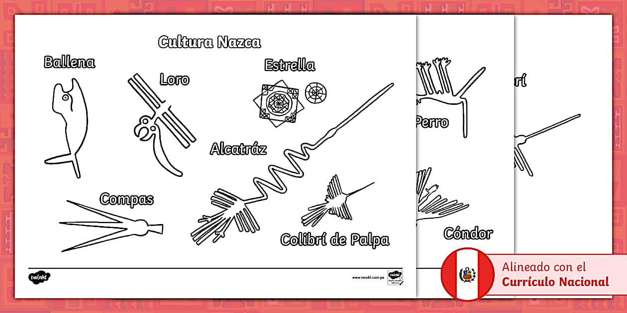 Dibujos de la cultura Nazca para niños | Twinkl Perú