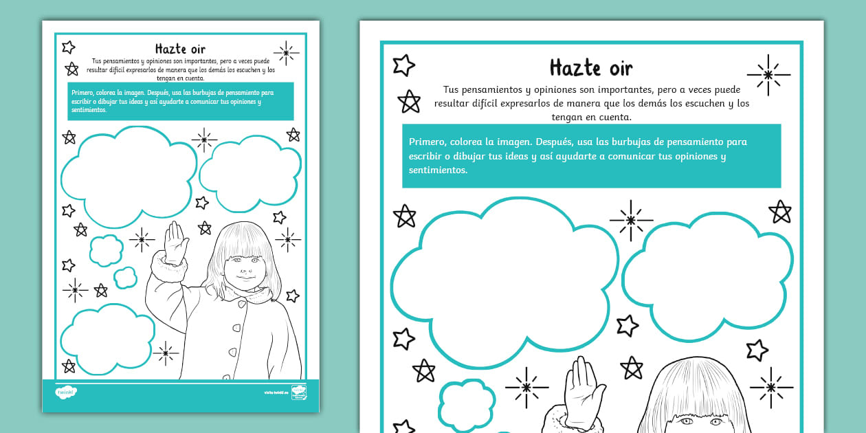 Ficha de actividad: Hazte oír - Salud mental infantil