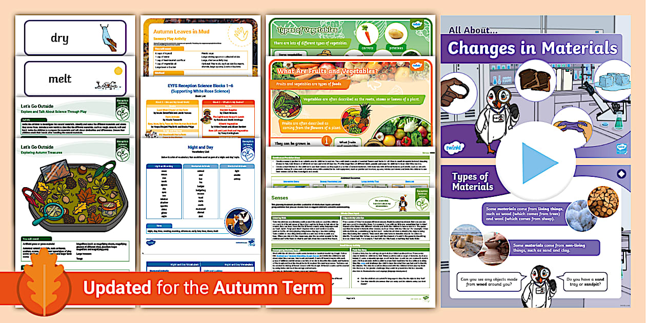 * NEW * Reception White Rose Science Supporting Resources Pack
