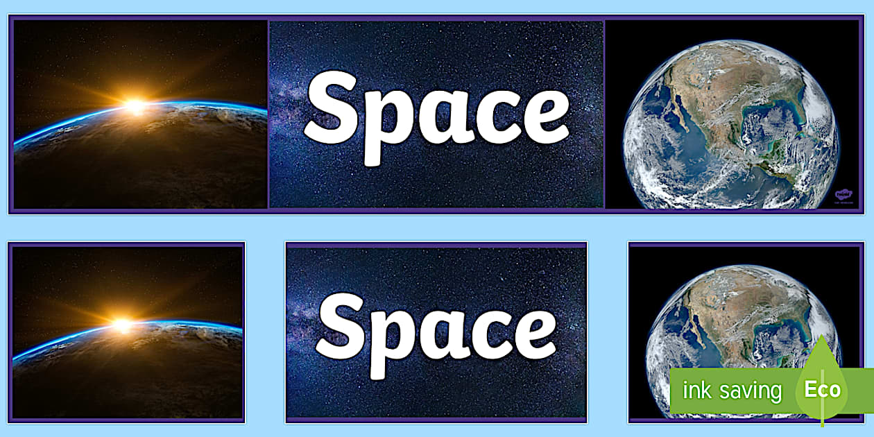 Space Photo Display Banner (teacher made) - Twinkl
