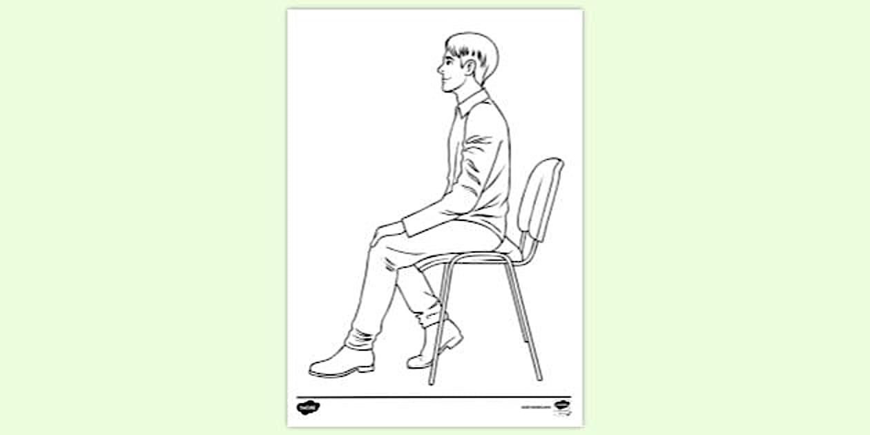 Finding a Seat Colouring Sheet (teacher made) - Twinkl