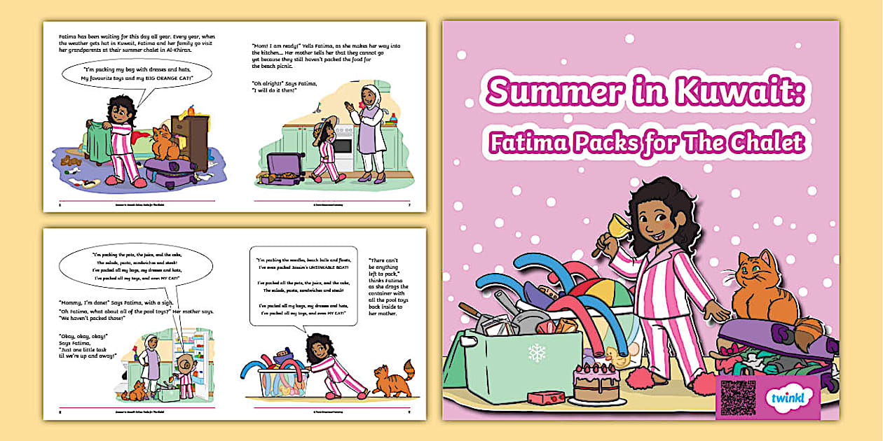 Summer in Kuwait: Fatima Packs for The Chalet eBook - Twinkl