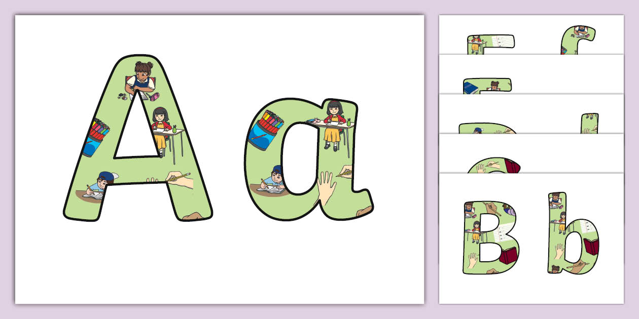 Writing Display Lettering (Small) (teacher made) - Twinkl