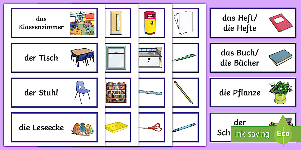 Classroom Objects Labels (teacher made) - Twinkl