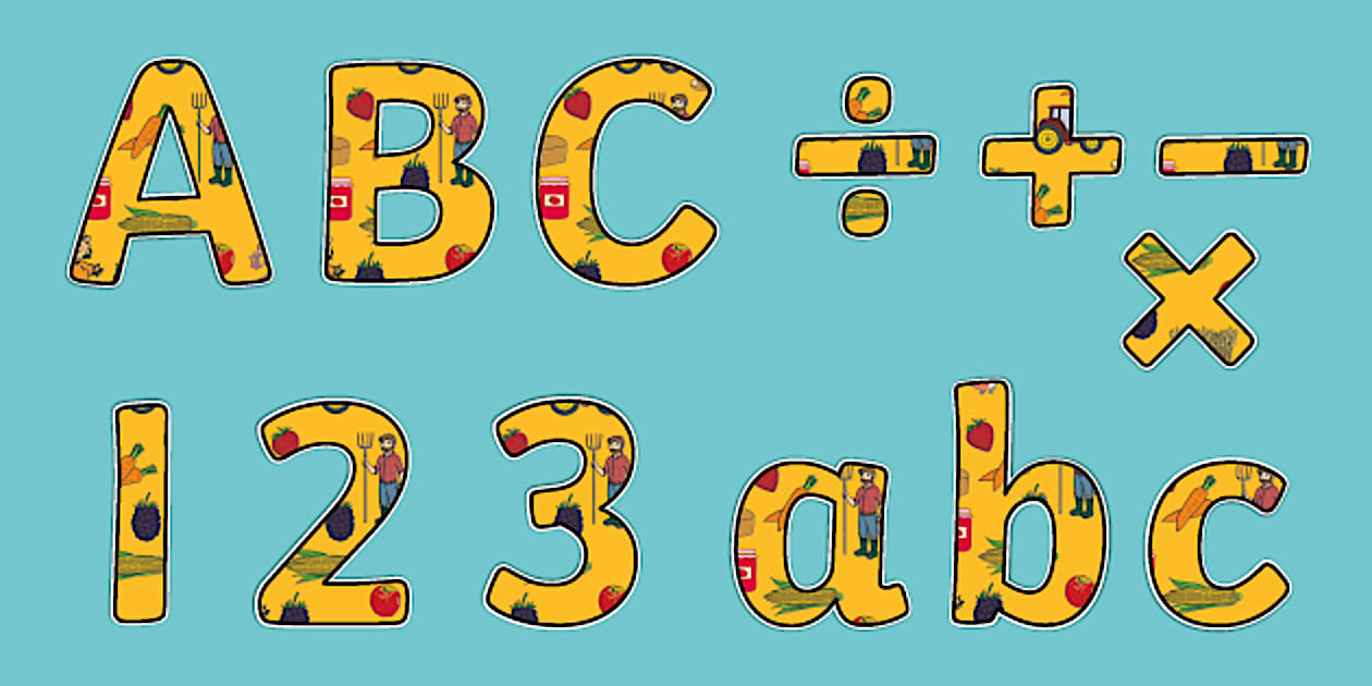 Harvest Display Lettering (teacher made) - Twinkl