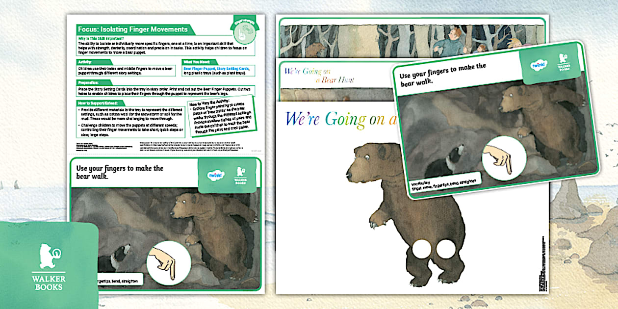 FREE! - We're Going on a Bear Hunt Fine Motor Skills Activity