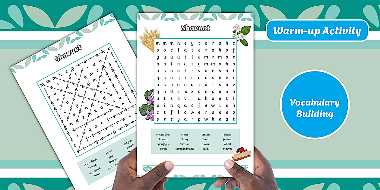 KS2 Shavuot Word Search