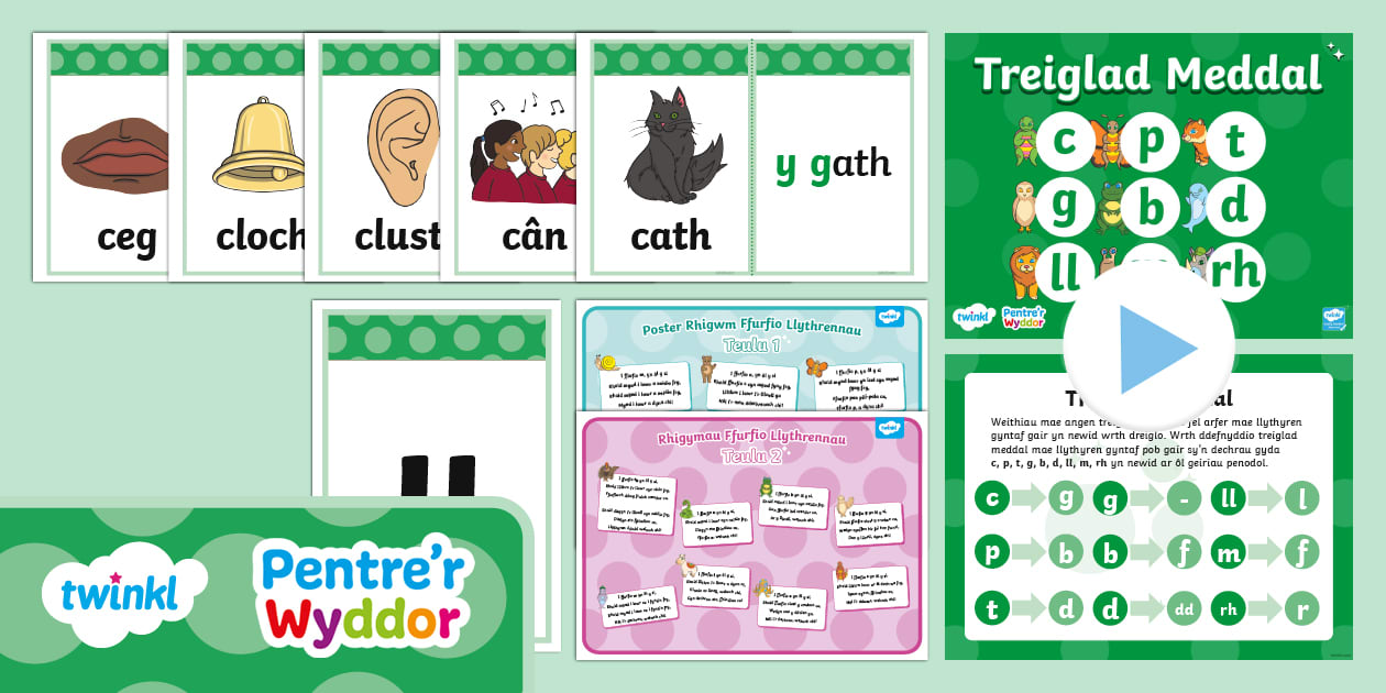 Pecyn Dysgu am y Treiglad Meddal c-g (Teacher-Made) - Twinkl