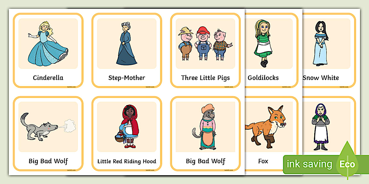 Good and Bad Characters Matching Cards (teacher made)