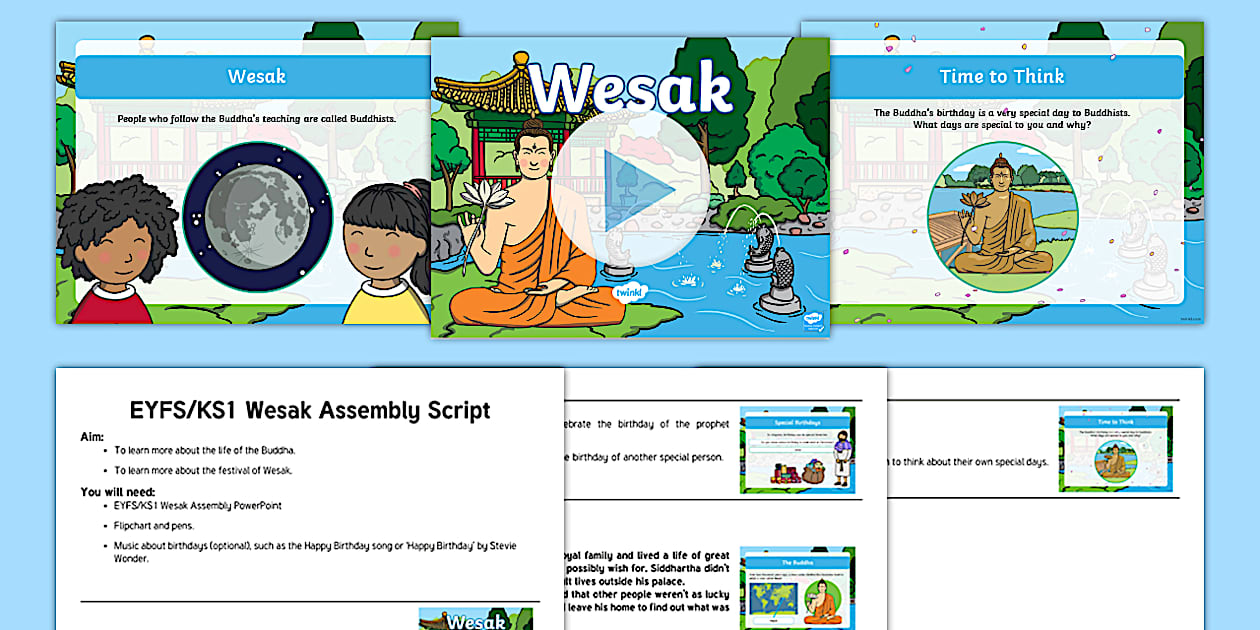 EYFS/KS1 Wesak Assembly Pack (l'enseignant a fait) - Twinkl