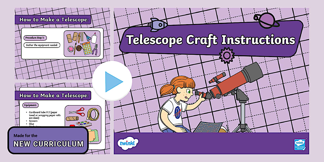 Telescope Craft Instructions PowerPoint | Space Resources